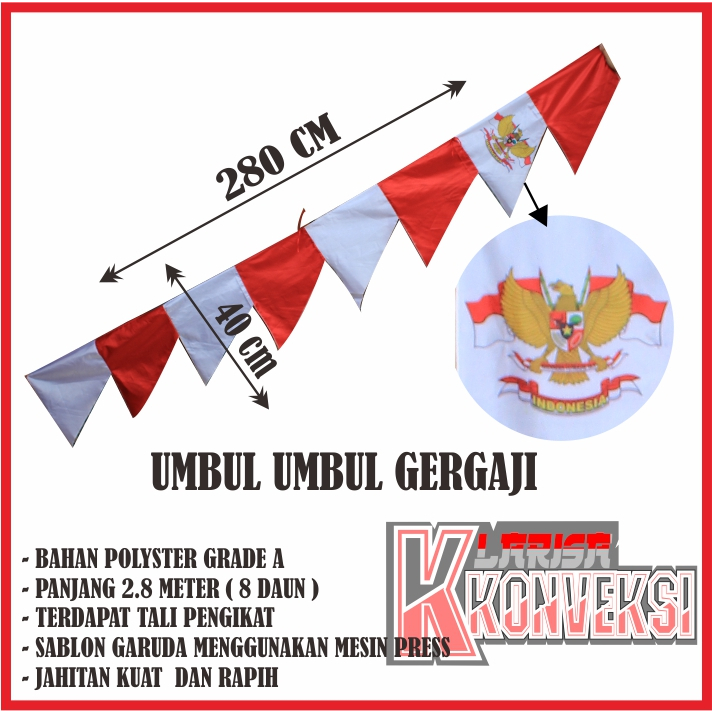 Jual Bendera merah putih umbul umbul Garuda Murah Harga grosir | Shopee Indonesia