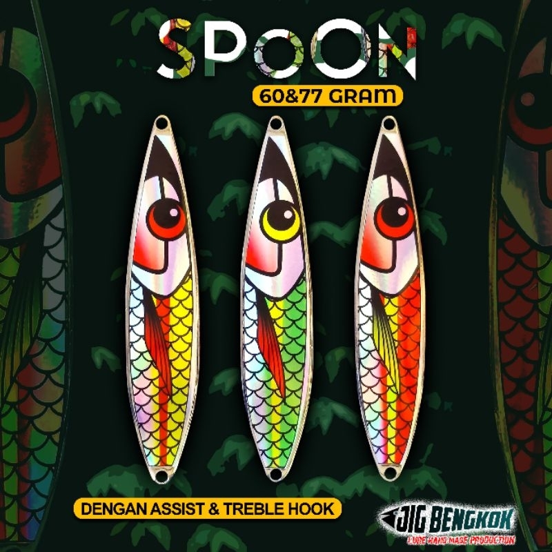 Jual Spoon Lure 15g - 75g Lengkap dengan Assist Umpan | Shopee Indonesia