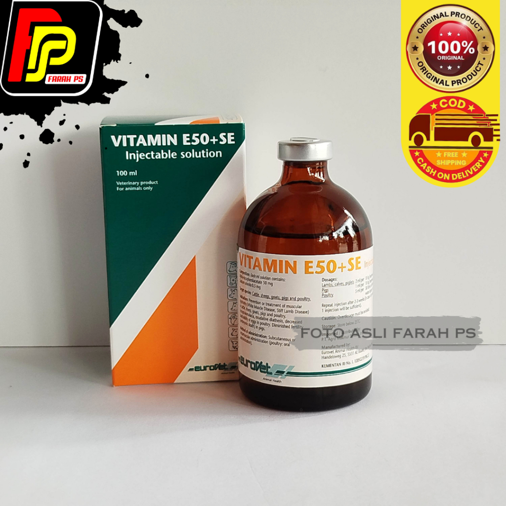 Jual Vitamin E50+SE 100 ml Vitamin untuk hewan | Shopee Indonesia