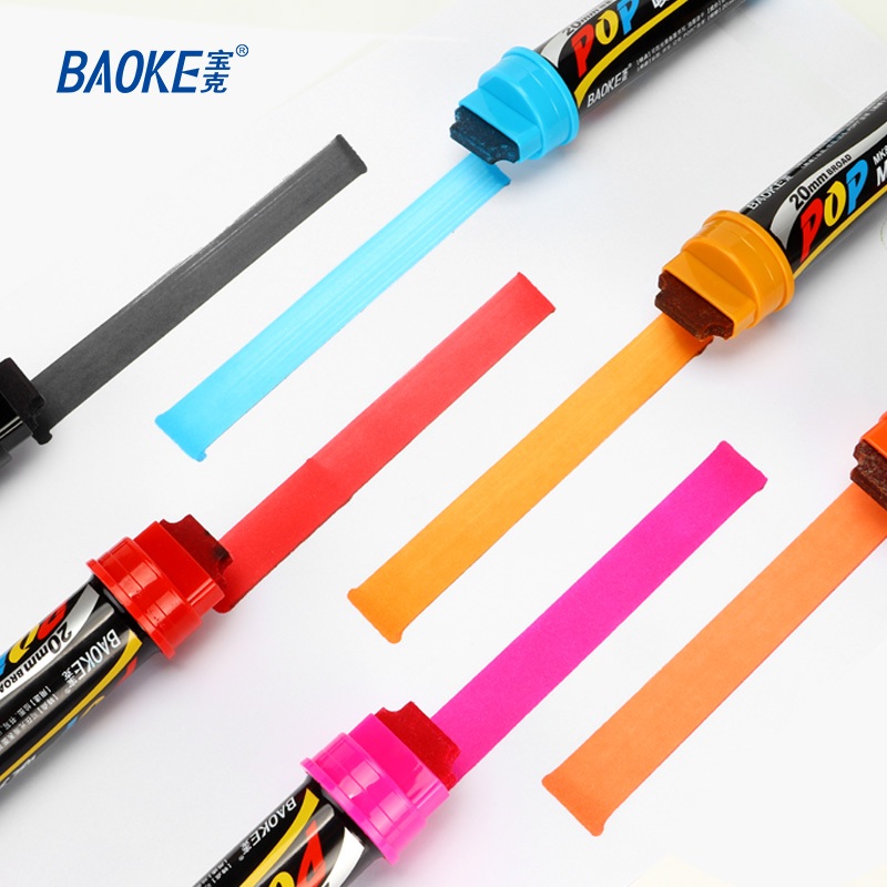 Jual BAOKE POP Marker Spidol Warna Warni 20mm MK860-20 | Shopee Indonesia