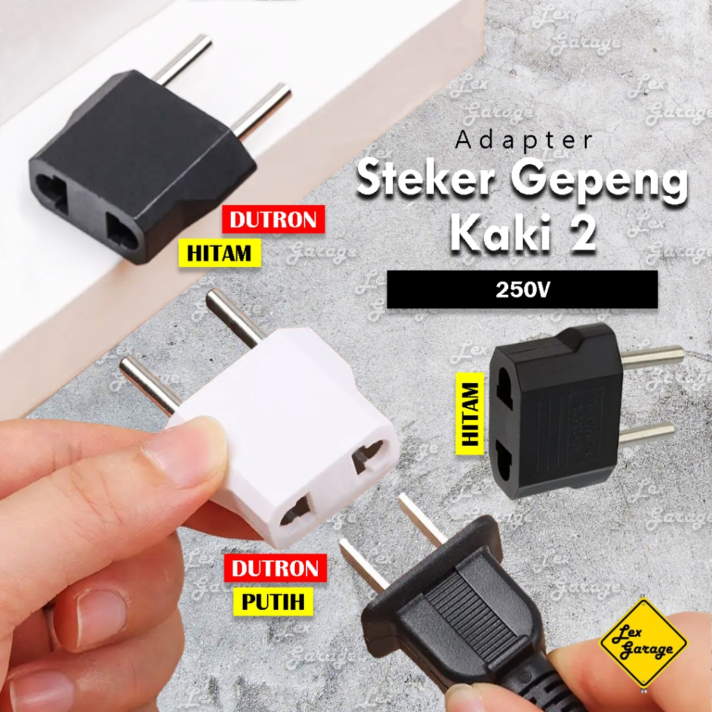 Jual Over Steker Gepeng Ke Bulat Adaptor Colokan Gepeng | Shopee Indonesia