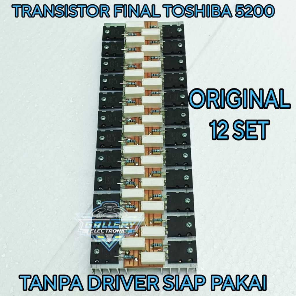 Jual 12 Set Transistor Final Toshiba 2sa 1943 dan 2sc 5200 Original ...