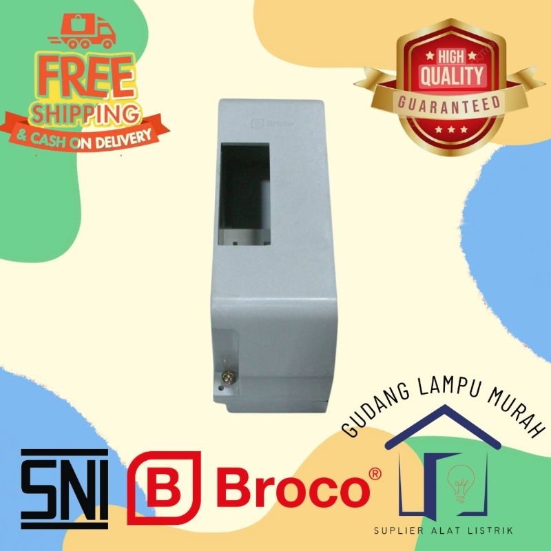 Jual Broco Box MCB 1 Group Outbow Tempel 17101 Box MCB 1P OB Abu | Shopee Indonesia