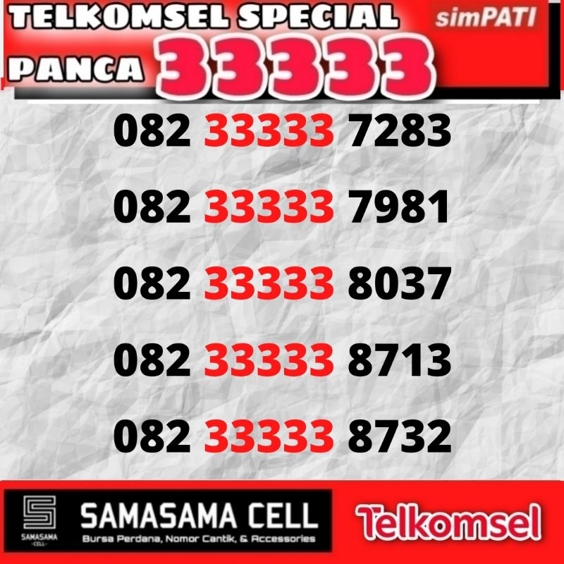 Jual NOMOR CANTIK TELKOMSEL/ KARTU PERDANA TELKOMSEL CANTIK / NOMER ...