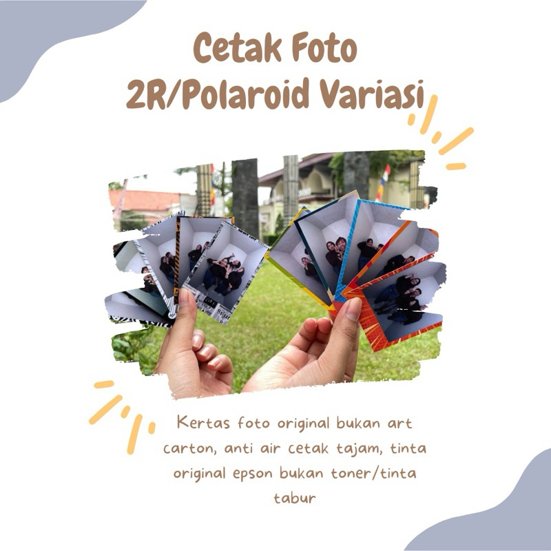 Jual Cetak foto polaroid 2R Variasi Sehari jadi Kertaas foto original | Shopee Indonesia
