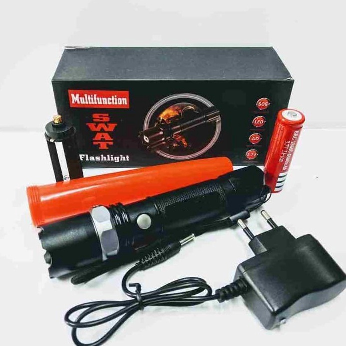 Jual KODE G14H senter police swat cone lalin senter led super terang ...