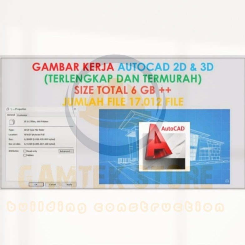 Jual KODE X64F Gambar Kerja Autocad 2D 3D Terlengkap dan Termurah ...