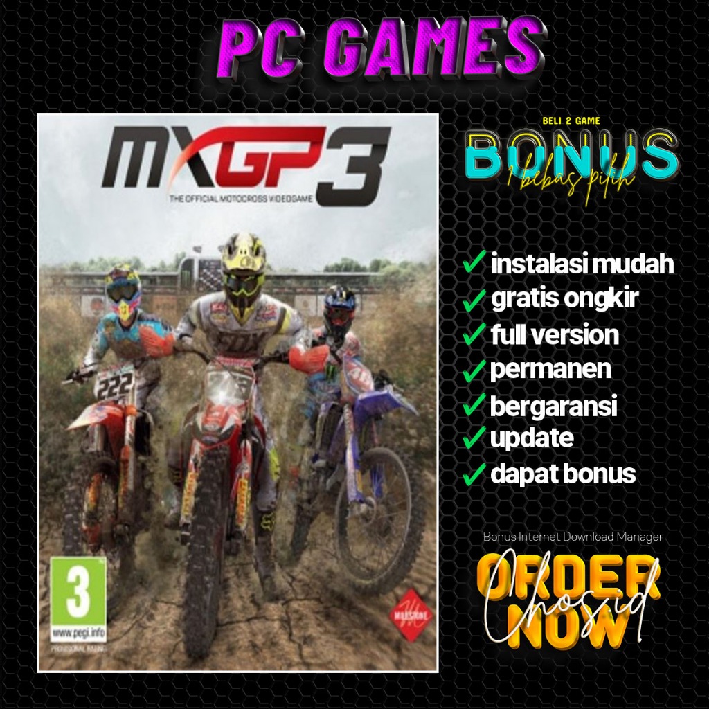 Jual MXGP3 The Official Motocross Videogame | Game PC - Laptop | Shopee ...