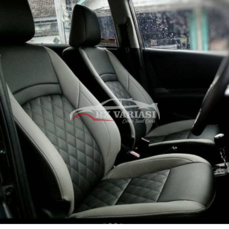 Jual sarung jok mobil hrv fullset 2 baris bahan kulit sintetis onyx ...
