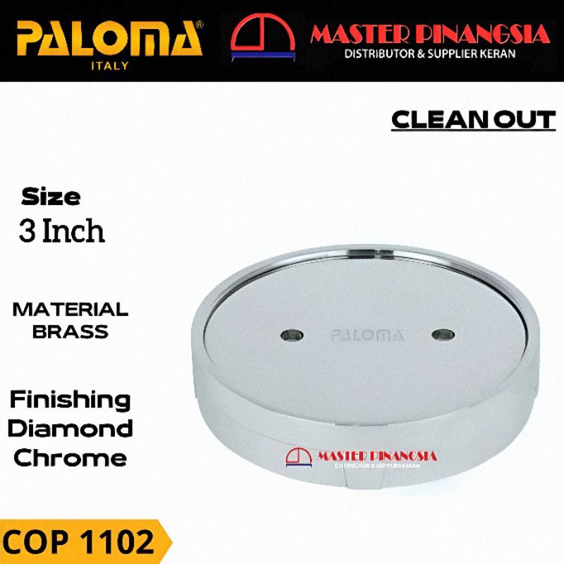 Jual PALOMA COP 1102 BRASS CLEAN OUT 3"INCH TUTUP KONTROL BAK SEPTIC ...