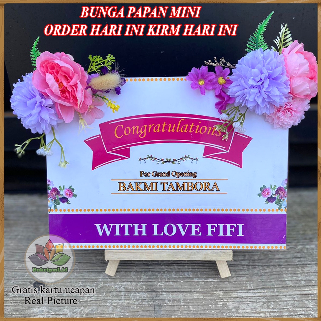 Jual papan bunga mini / hadiah wisuda / kado ulangtahun /gift wisuda ...