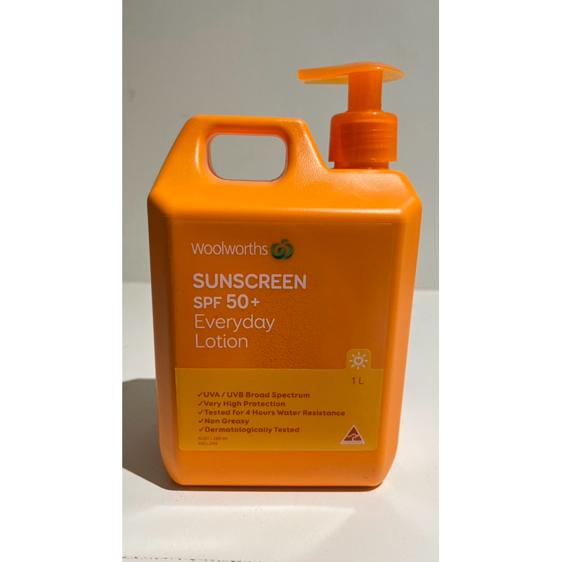 Jual Woolworths Sunscreen Spf 50+ 1liter | Shopee Indonesia