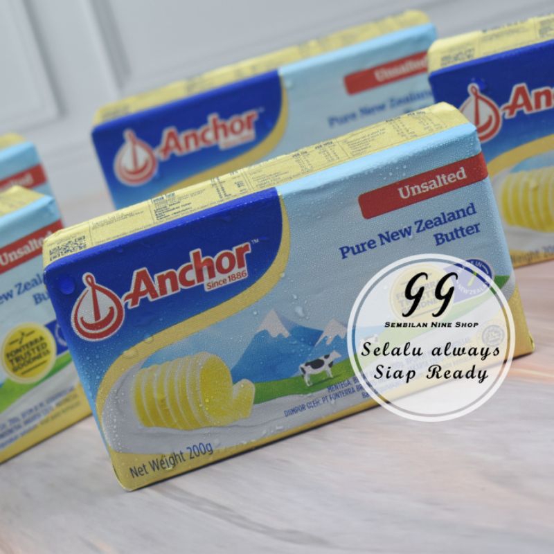 Jual Anchor Unsalted Butter 200 gram | Shopee Indonesia