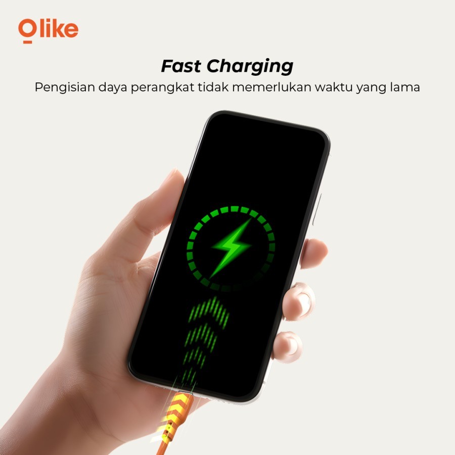 Jual OLIKE D306 Kabel Data Micro Type C Lightning 2,4A 100cm Fast ...