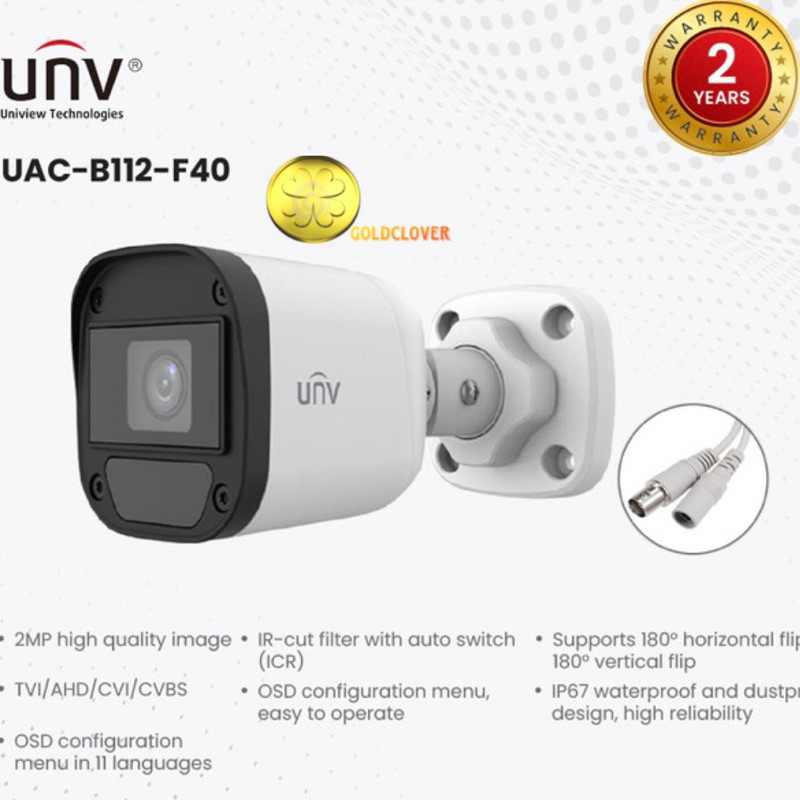 Jual CAMERA UNIVIEW OUTDOOR 2MP UNIVIEW UAC-B112-F40 NIGHT VISION UNVIEW | Shopee Indonesia