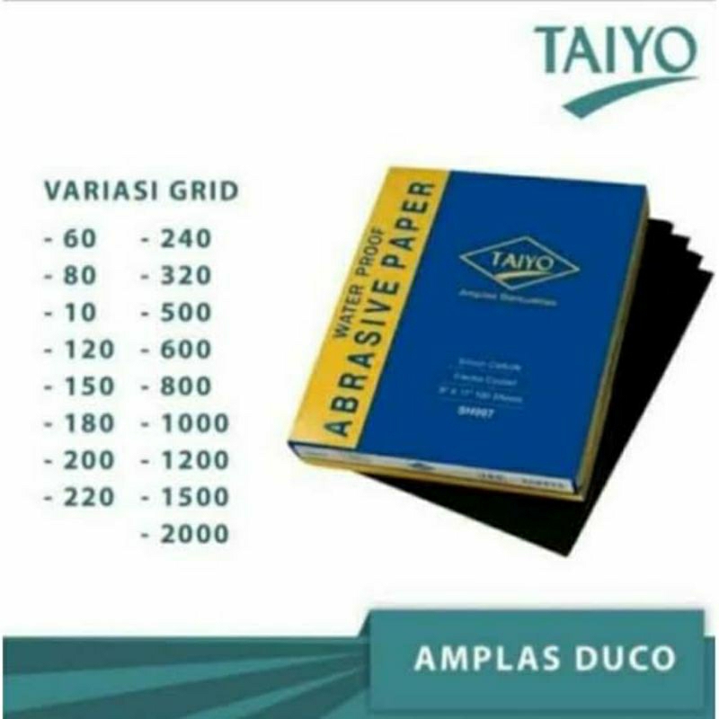 Jual AMPLAS DUCO TAIYO AMPLAS LEMBARAN | Shopee Indonesia
