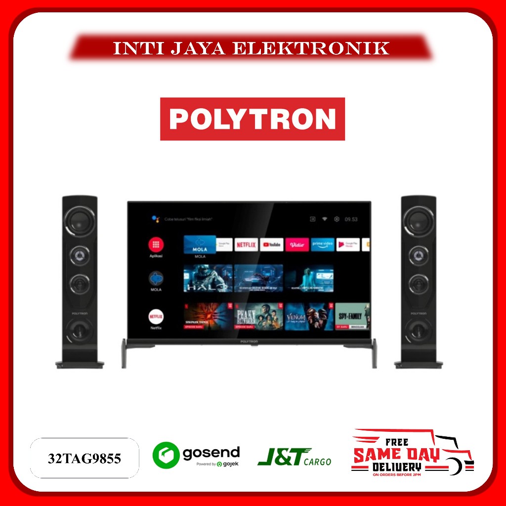Jual TV POLYTRON 32 INCH SMART CINEMAX ANDROID DIGITAL TV 32TG9055 32INCH 32TG TG9055 9055 ...