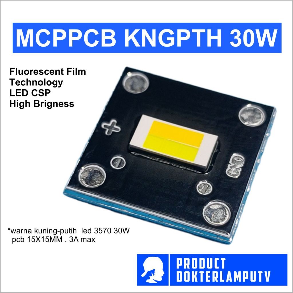 Jual LED CSP + PCB DUA WARNA 30W 3570 9V UNTUK PROYEKTOR PROJEK LED DIY ...