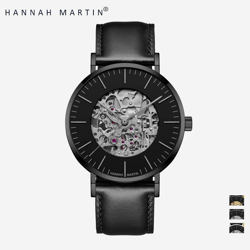 Jual HANNAH MARTIN Jam Tangan Pria Mekanik Otomatis Original Luxury ...