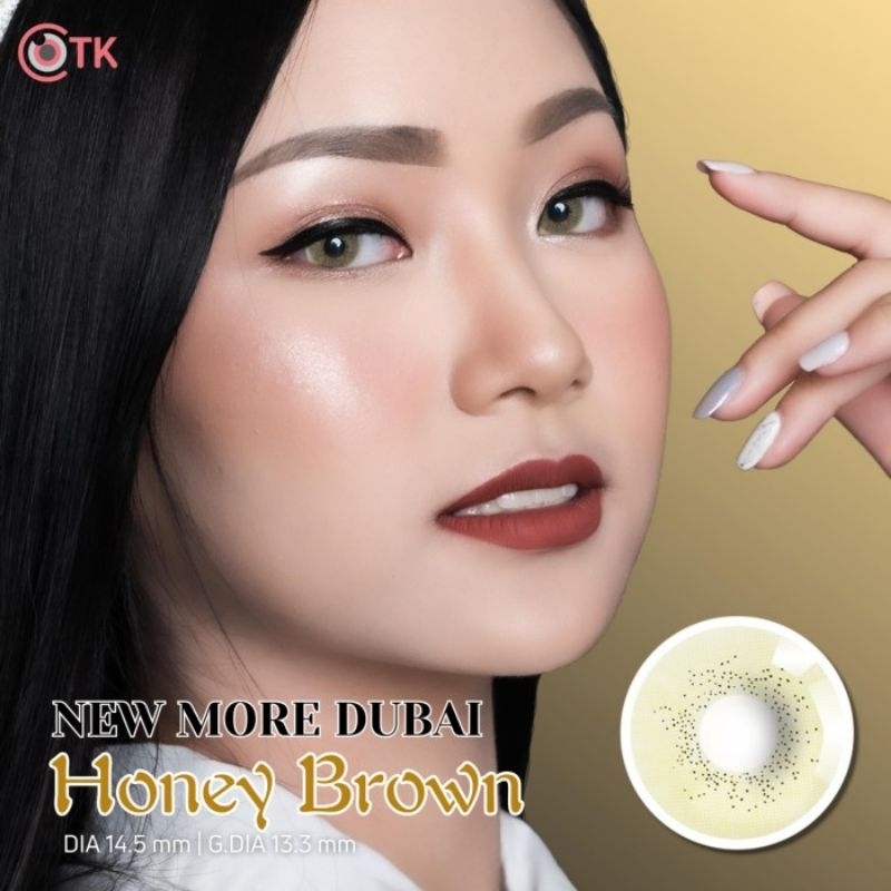 Jual Softlens New More Dubai Brown 14.5mm (0.00 s/d-6.00) Softlen Minus ...