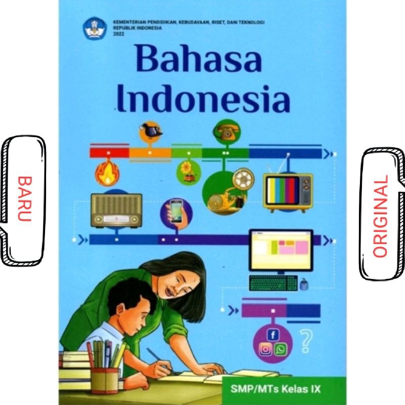 Jual Buku Paket Bahasa Indonesia kelas 9 IX 3 III SMP MTS Penerbit Kementerian Kementrian ...