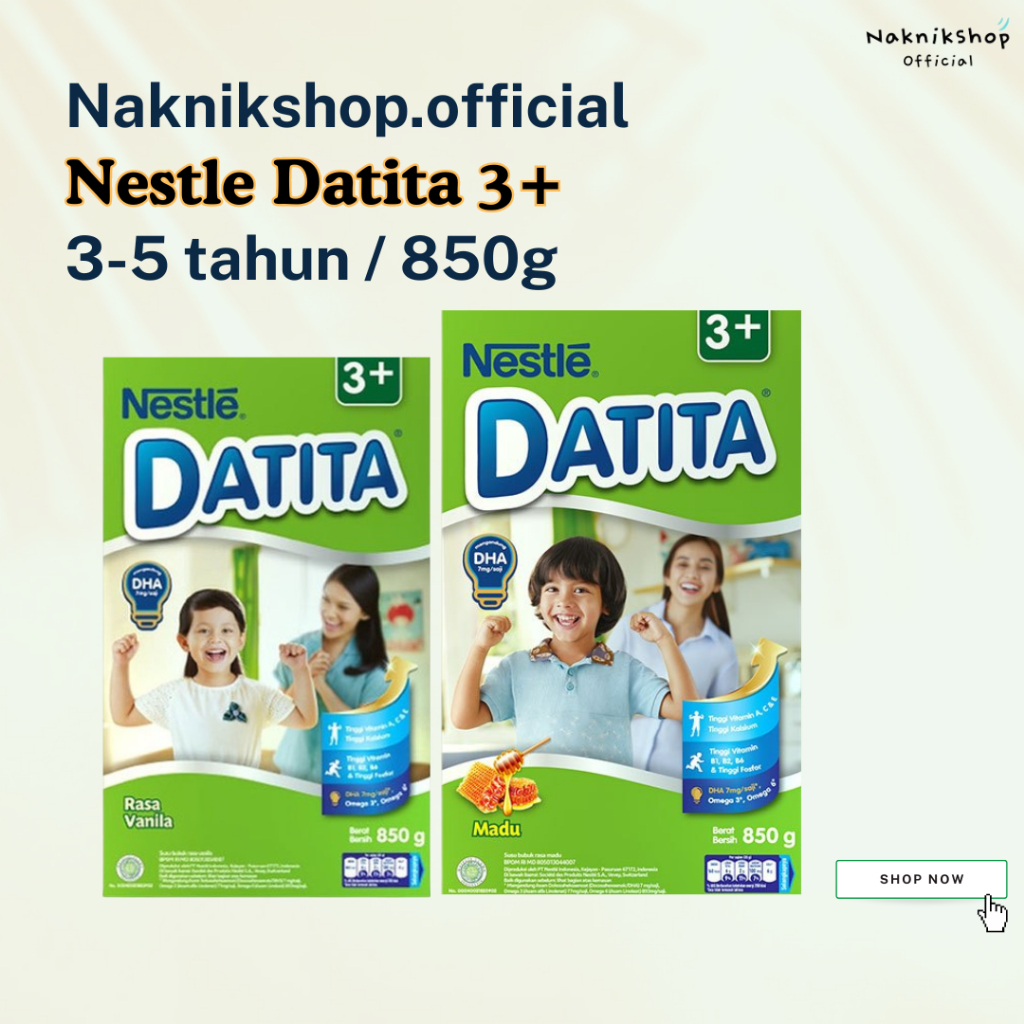 Jual NESTLE DATITA 3+ Susu Anak Rasa Vanila dan Madu 850gr | Shopee ...