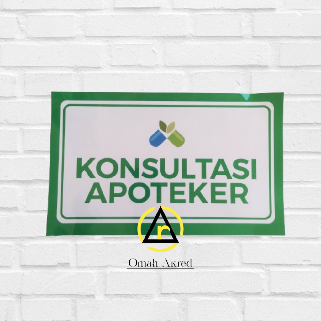 Jual Stiker Konsultasi Apoteker - Farmasi - Pharmacy - Apotek | Shopee ...