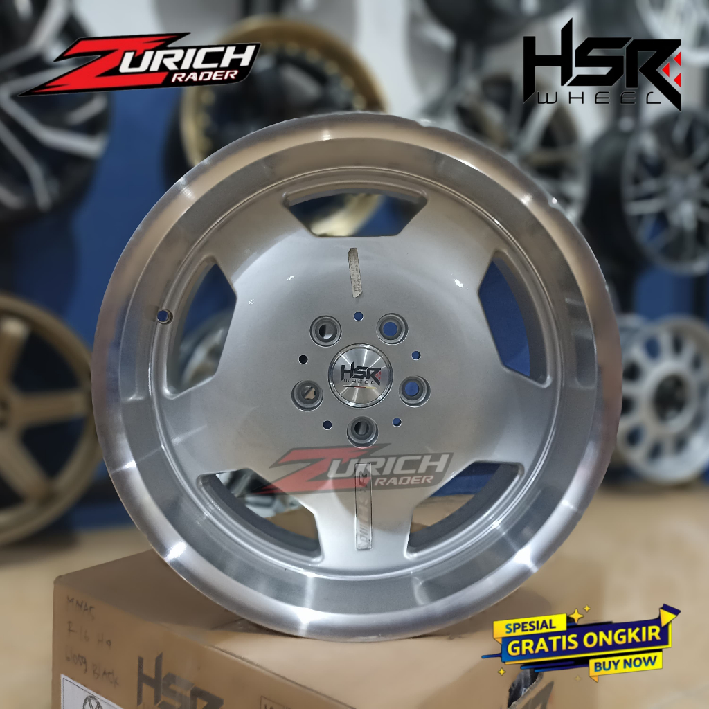 Jual Velg Mobil Celong Ring 18 HSR ROSTOCK EURO H5x114 Silver Untuk Innova Civic Xpander Hrv ...