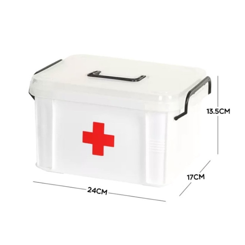 Jual HARGA PROMO! MINISO Kotak Obat Rumah Kotak Penyimpanan Lapisan ...
