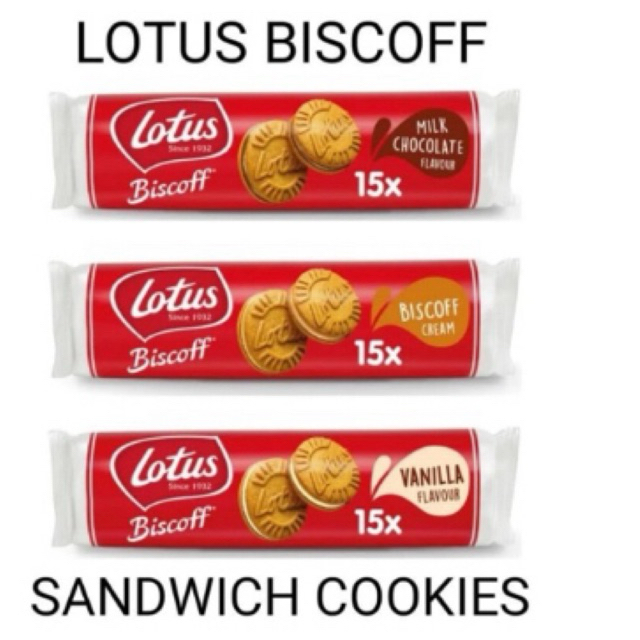 Jual Lotus Biscoff Sandwich Cookies 150g (15 keping) | Shopee Indonesia