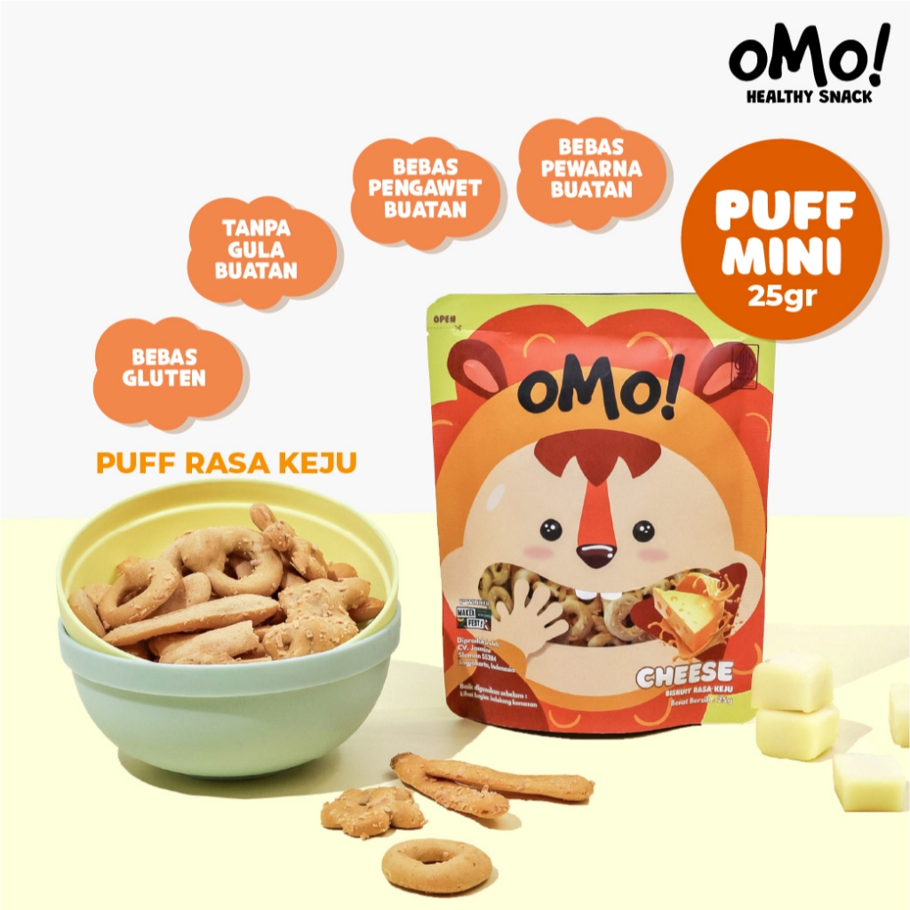 Jual OMO! MINI PUFF CHEESE 25g | Shopee Indonesia