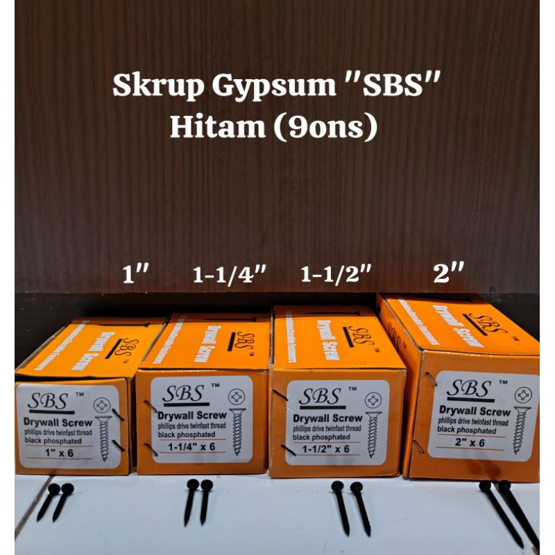 Jual Skrup Gypsum Hitam SBS/skrupp merk jet | Shopee Indonesia
