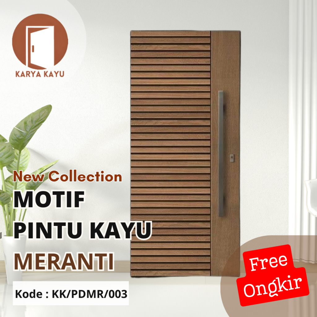 Jual Full Paket Lengkap Pintu Kayu MERANTI Pintu Kayu dan Kusen, Pintu ...