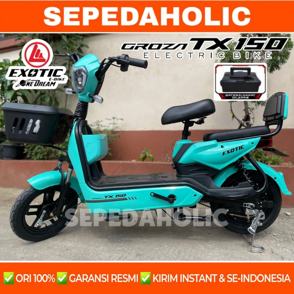 Jual Sepeda Listrik EXOTIC GROZA TX 150 180 BY PACIFIC / GENIO ATUURA G1 500 Watt Electric E ...
