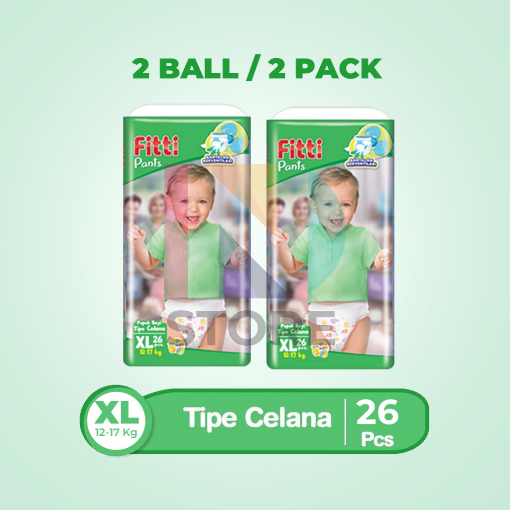 Jual FITTI PANTS S40/M32/M52/L28/L46/XL26/XL40/XXL24/XXL36 2 BALL/PACK ...