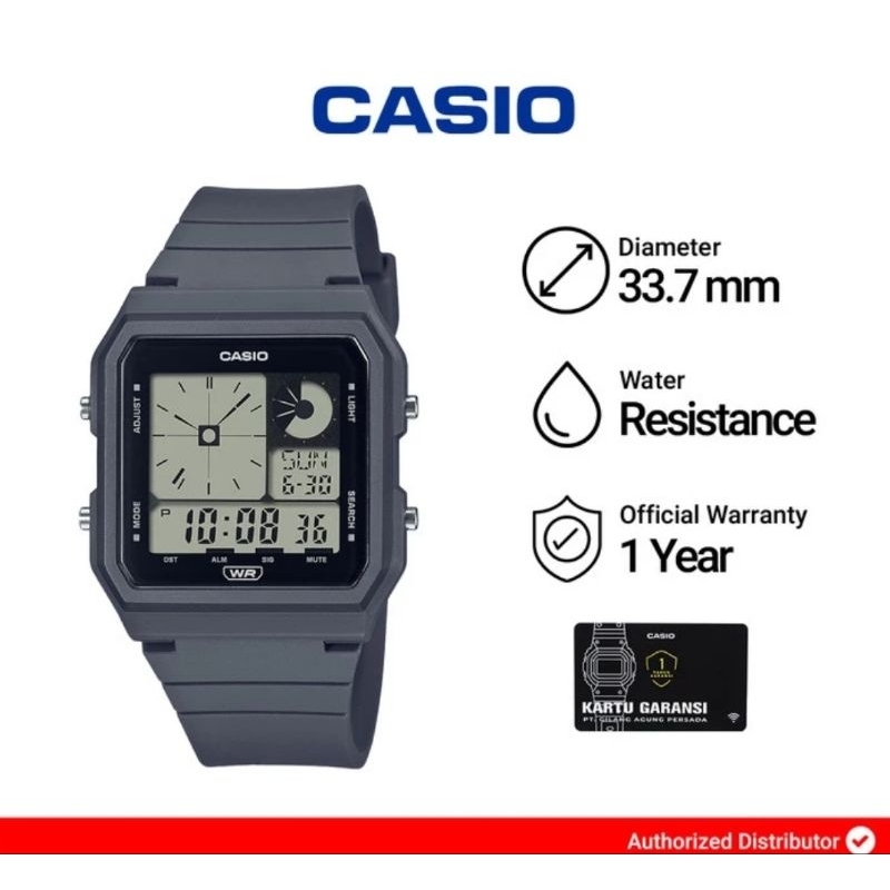 Jual Jam Tangan Pria Casio LF-20W-8A2 Pop Series Slate Grey | Shopee Indonesia