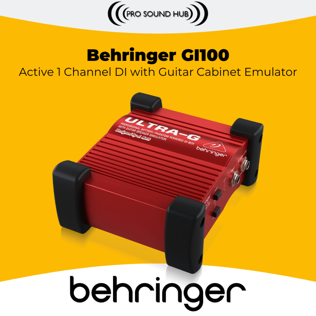 Jual Behringer GI100 GI-100 GI 100 DI Box Direct Injection Active Gitar ...