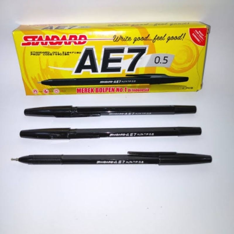Jual pena standard ae7 hitam | Shopee Indonesia