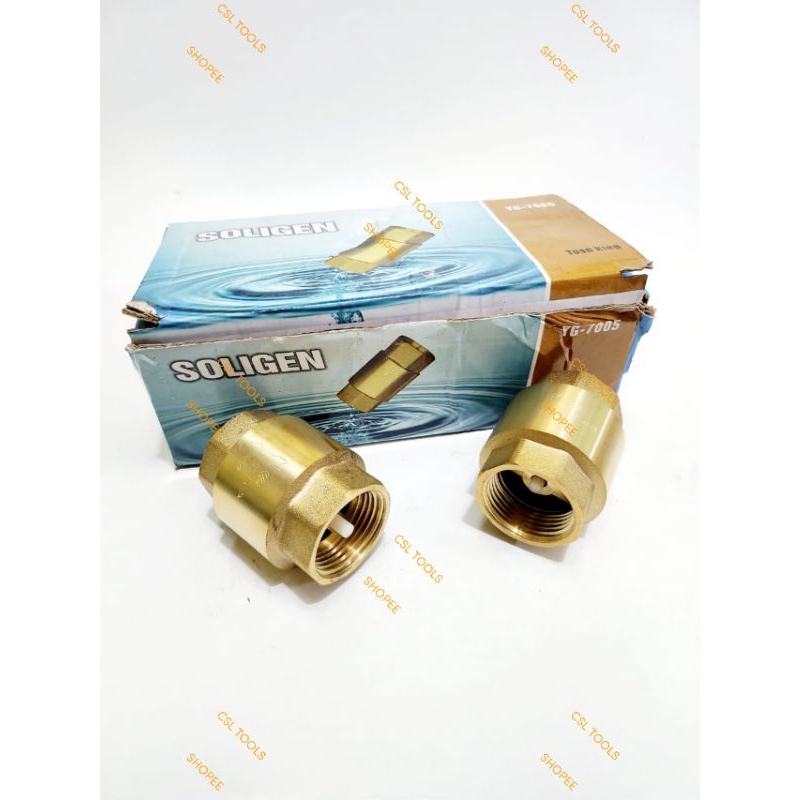 Jual Tusen Klep Kuningan SOLIGEN Asli 1" inch / Tosen Klep Kuningan 1 ...