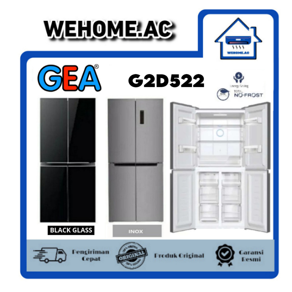 Jual Kulkas GEA Set By Side 2 Pintu G4D522 Kulkas 2 Pintu Lemari GEA ...