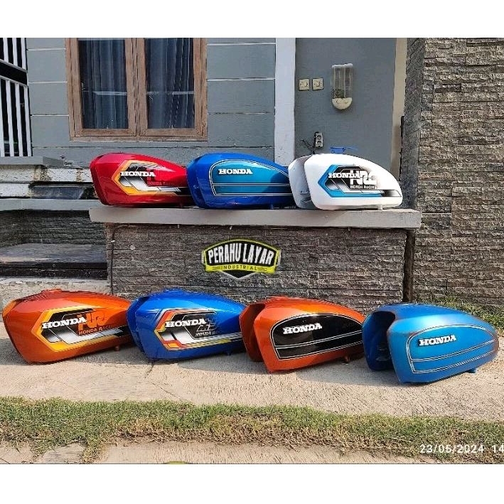 Jual Tangki CB 100 CB 125 motif bahan Galvanis Tebal variasi warna ...