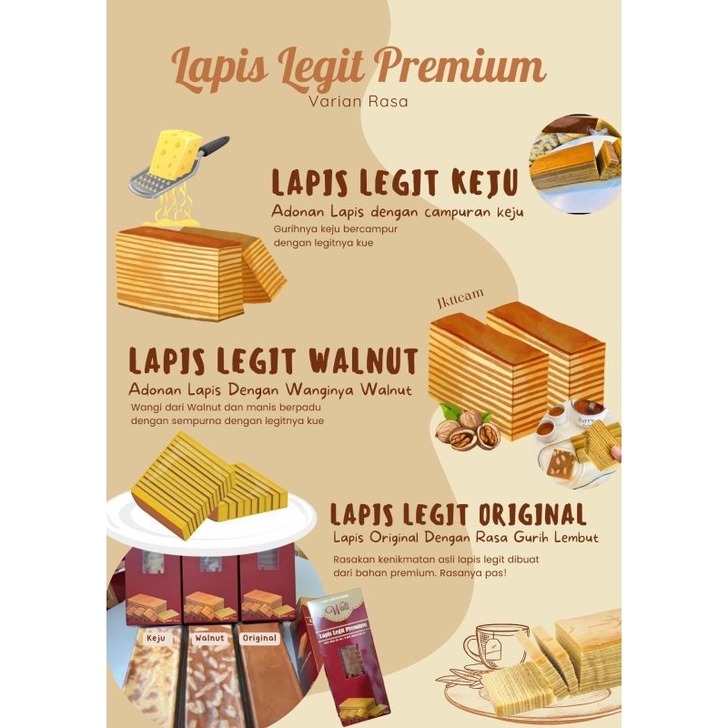 Jual Lapis Legit Premium Wali 330 gr | Shopee Indonesia