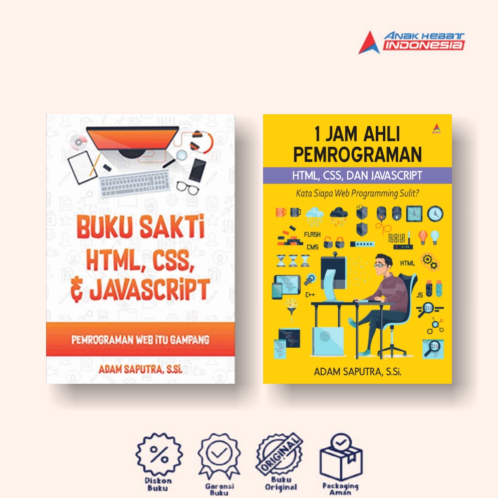 Jual KODE M32N Buku Sakti HTML 1 Jam Ahli Pemrograman HTML CSS dan Javascript Kata Siapa Web ...