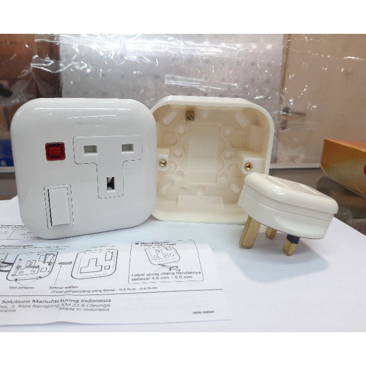 Jual stop kontak ac steker ac outbow colokan ac panasonic | Shopee ...