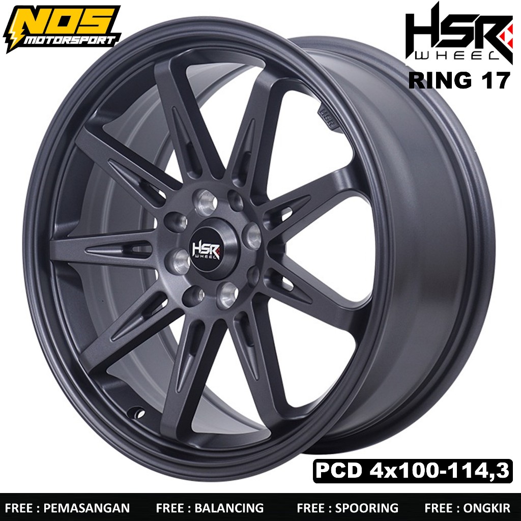 Jual VELG MOBIL RACING R17 HSR TIKALA PCD 4X100-114,3 LEBAR 7,5 ET 40 | Shopee Indonesia