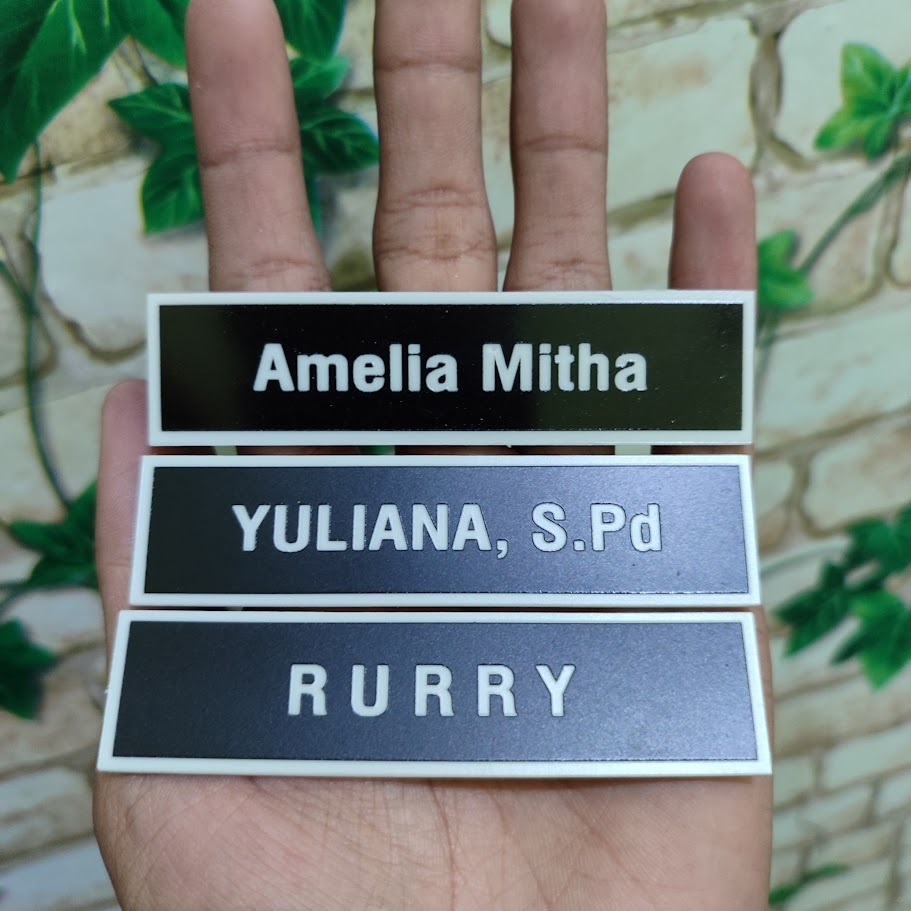 Jual SEHARI JADI !!! NAME TAG LASER PREMIUM GRAFIR FULL DOFF DAN LIST ...