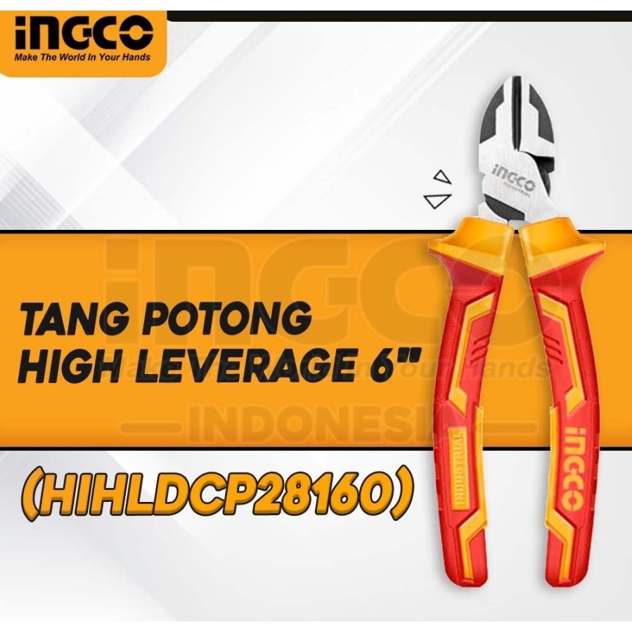 Jual Tang Potong Listrik Insulated Cutting Pliers INGCO HIHLDCP28160 ...