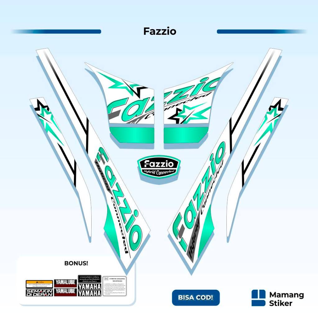 Jual Striping Fazzio Variasi (14) Original Custom Fazio Keren 2022 2023 ...