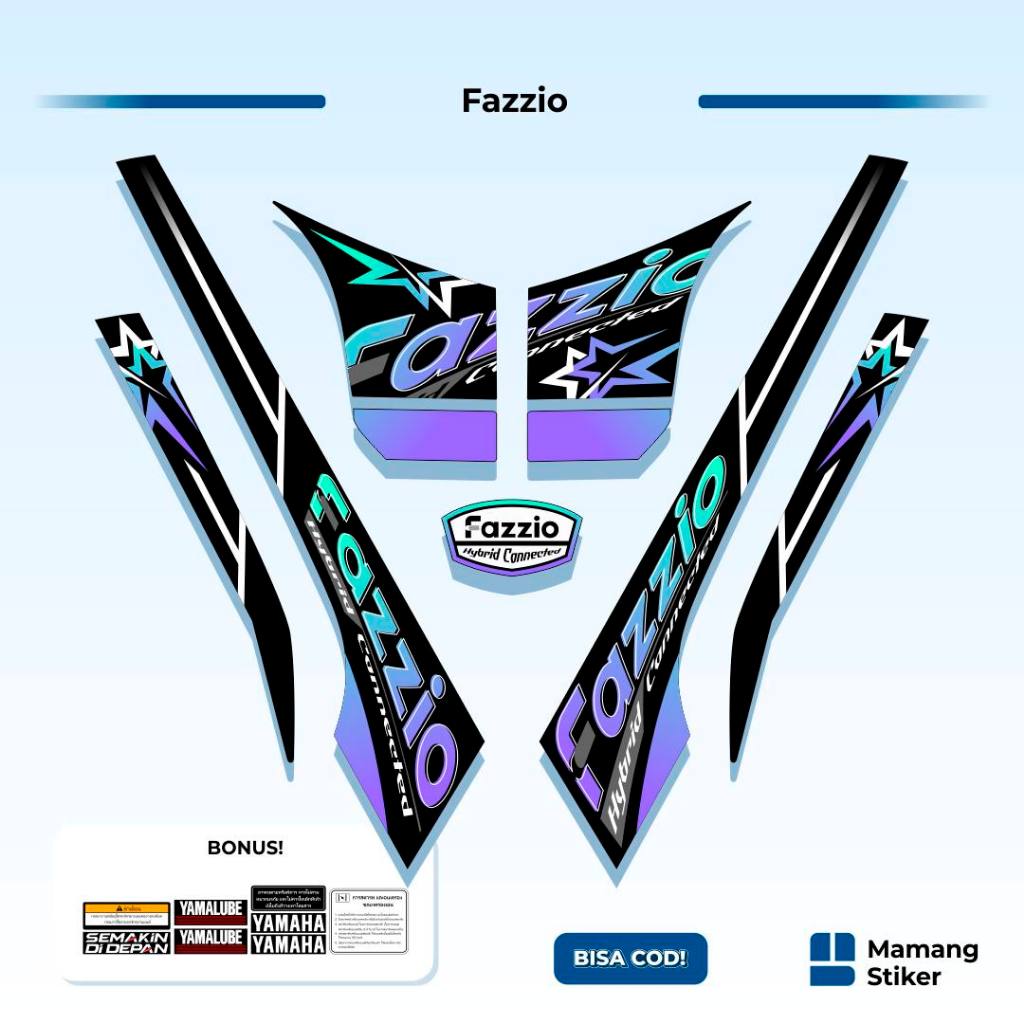Jual Striping Fazzio Variasi (15) Original Custom Fazio Keren 2022 2023 ...