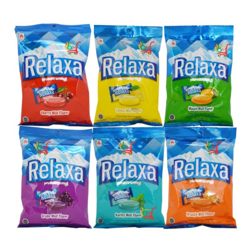 Jual paketan RELAXA Barley Mint Flavor, Cherry Mint Flavor, Grape Mint ...